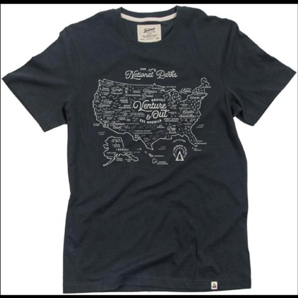 New The Landmark Project National Parks Map Graphic P… - Gem